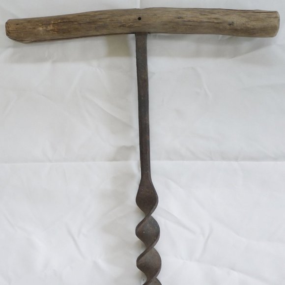 Antique vintage | Other | Antique Auger Tool American Primitive Forged ...